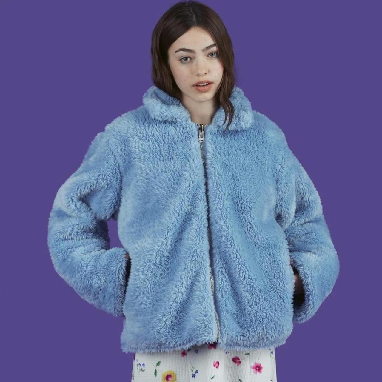 UNIF Women's Blue Jacket | Depop