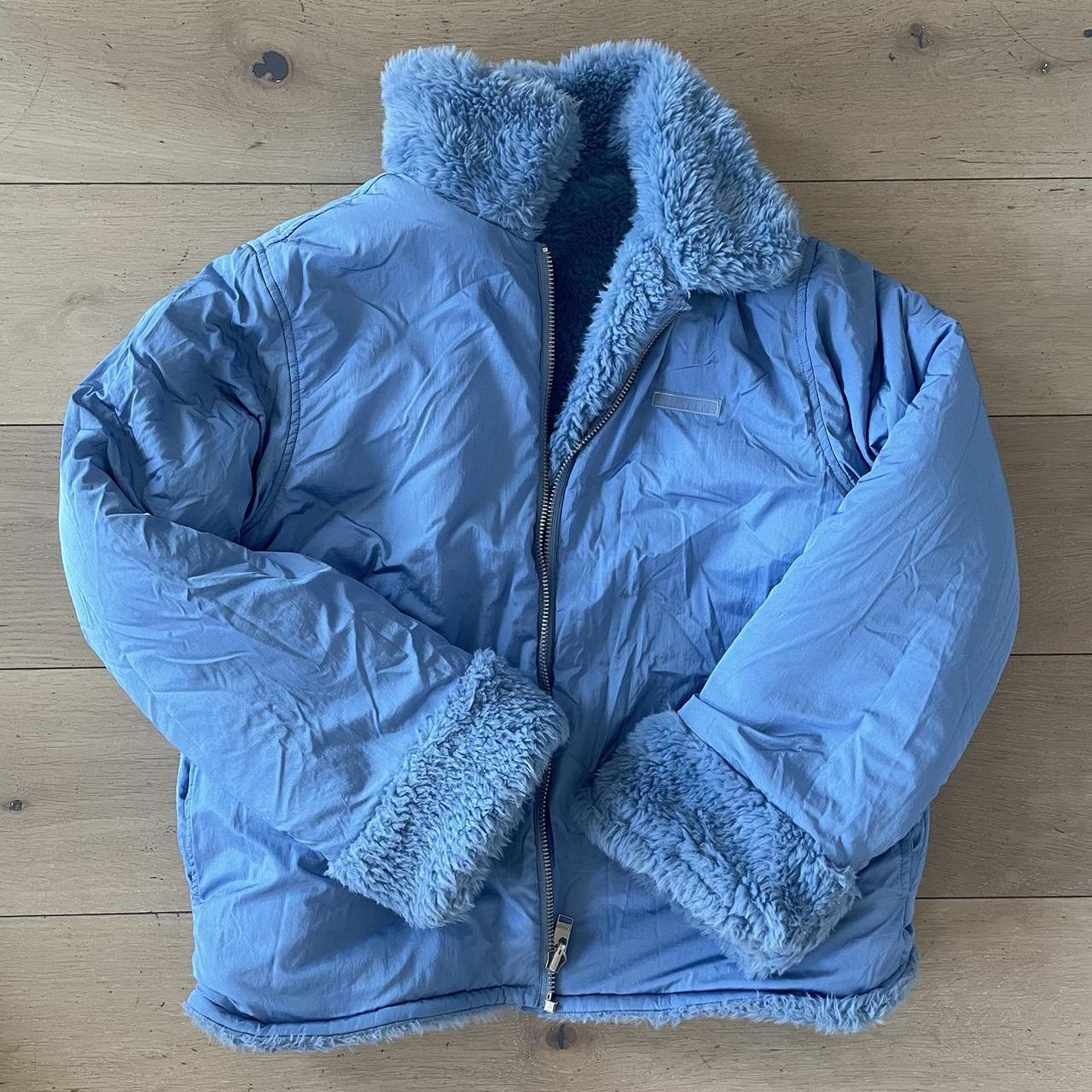 UNIF Women's Blue Jacket | Depop