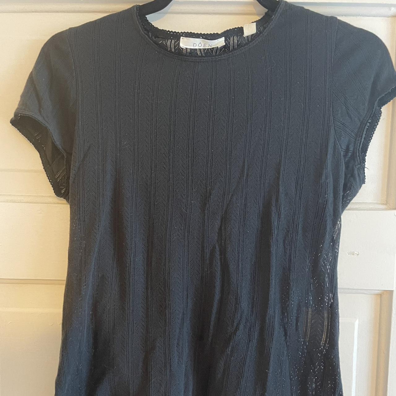 Delicate Doen top. Sheer with an adorable trim.... - Depop