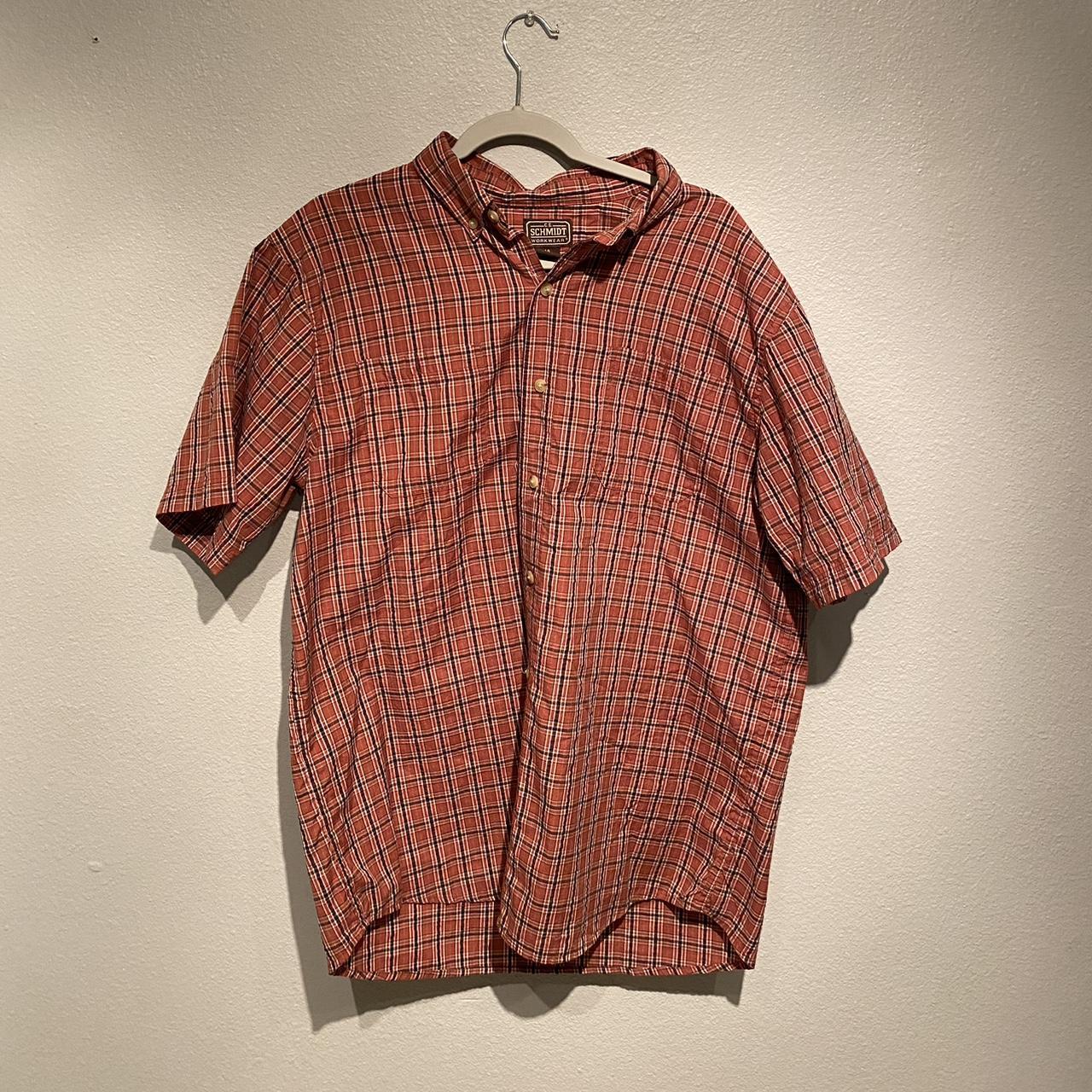 Schmidt Workwear Short sleeve button up Size Large - Depop