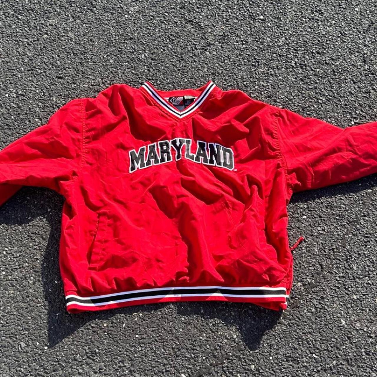 clean vintage maryland college hoodie/jacket #jnco... - Depop
