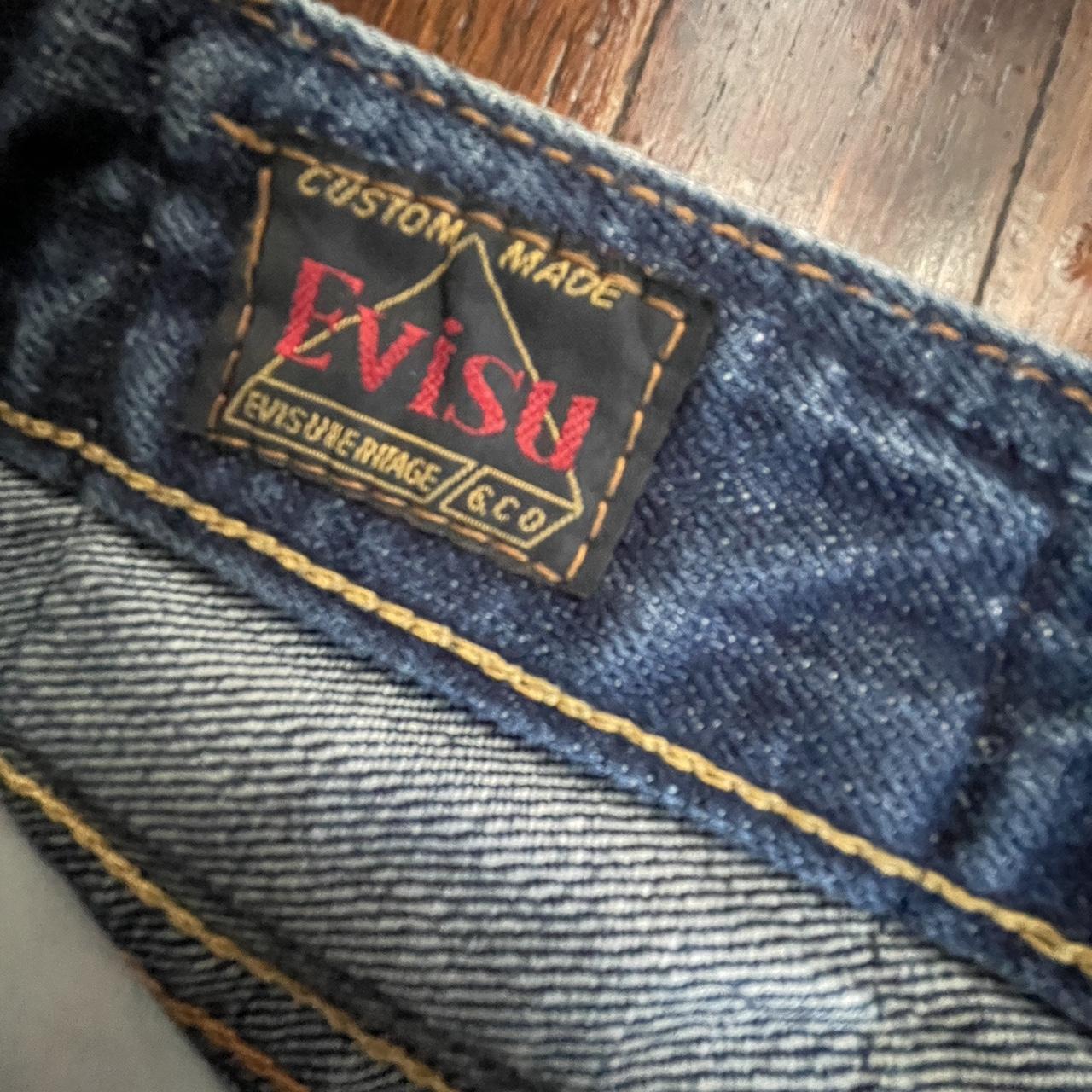 EVISU JEANS (embroidered faces) 30 x 32 proof of... - Depop