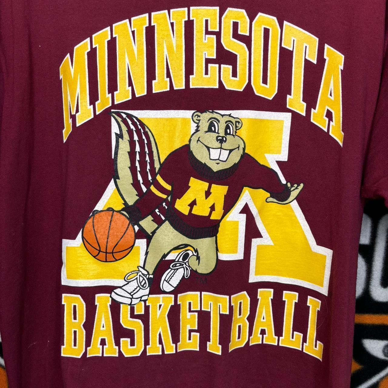 Vintage 90’s Minnesota Gopher Basketball Shirt... - Depop