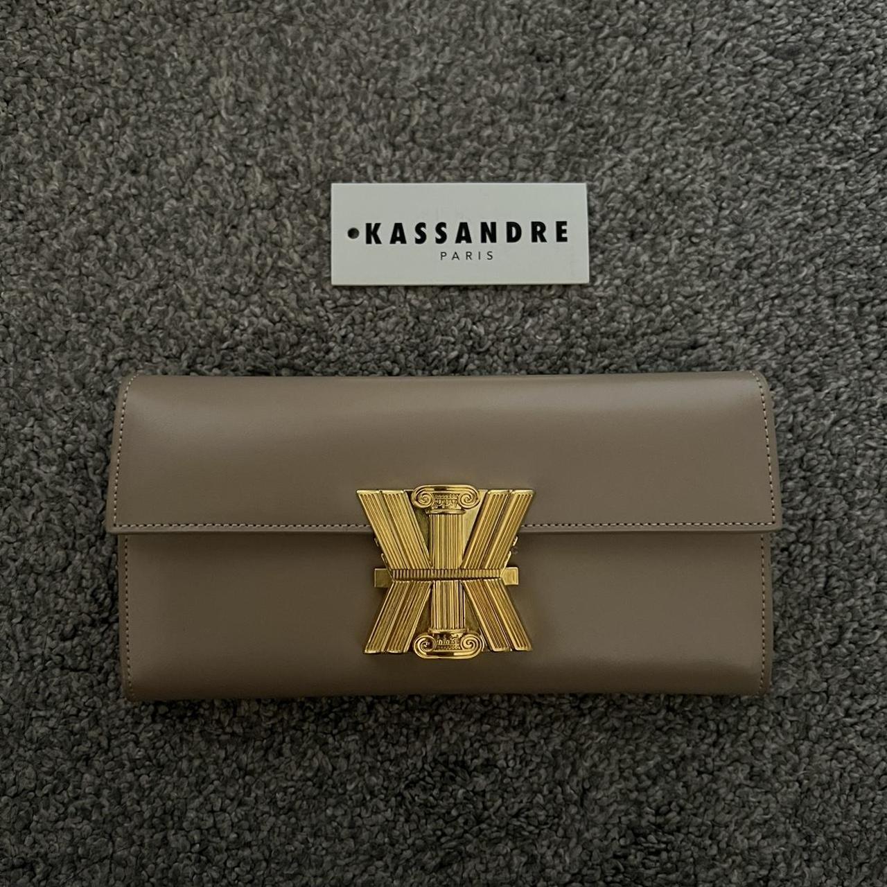 New with tag, Kassandra Paris beige leather long... - Depop