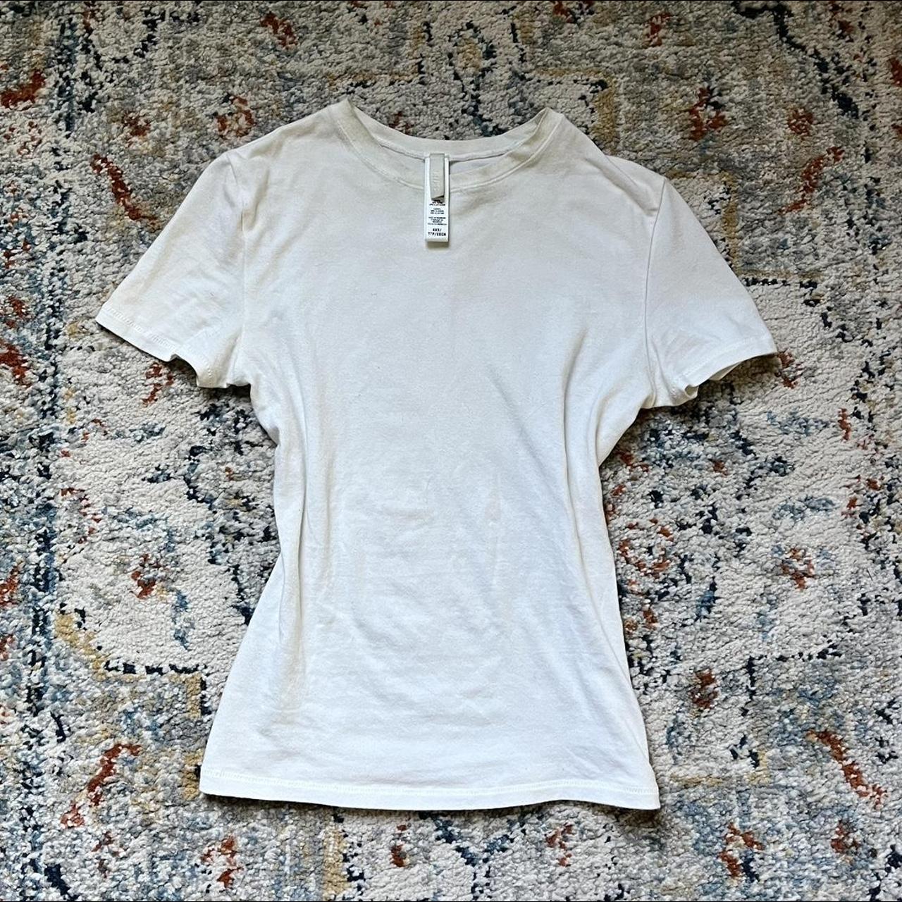 Skims Women's White Vest | Depop