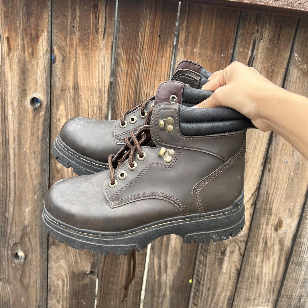 Route 66 heavy duty work boots Very heavy and in... - Depop