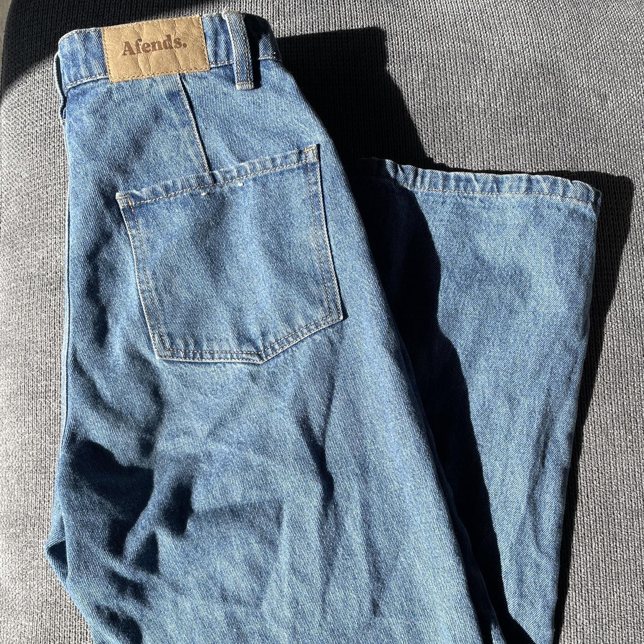 Afends Shelby hemp size 8 Denim cropped straight leg... - Depop