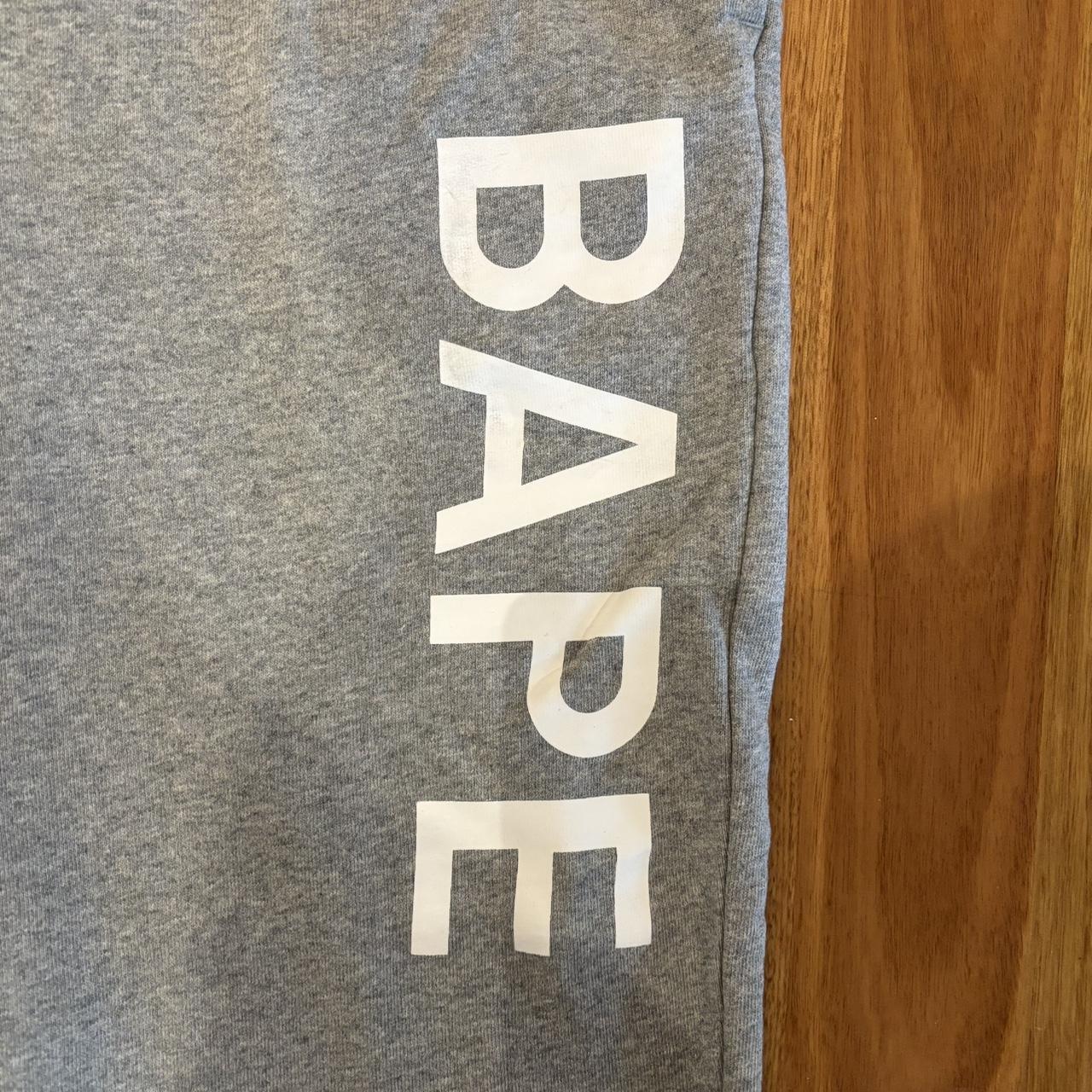 A Bathing Ape Bape Grey Sweatpants In size men’s M... - Depop