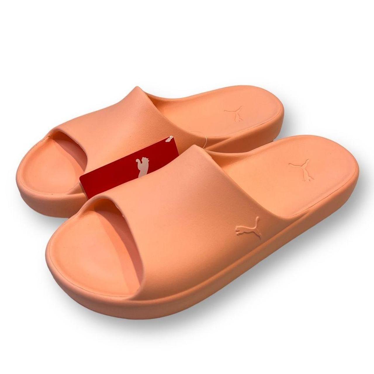 Puma Men's Pink and Orange Sandals | Depop