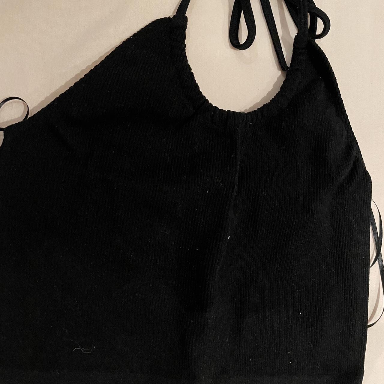 Black backless halter neck but can switch the... - Depop