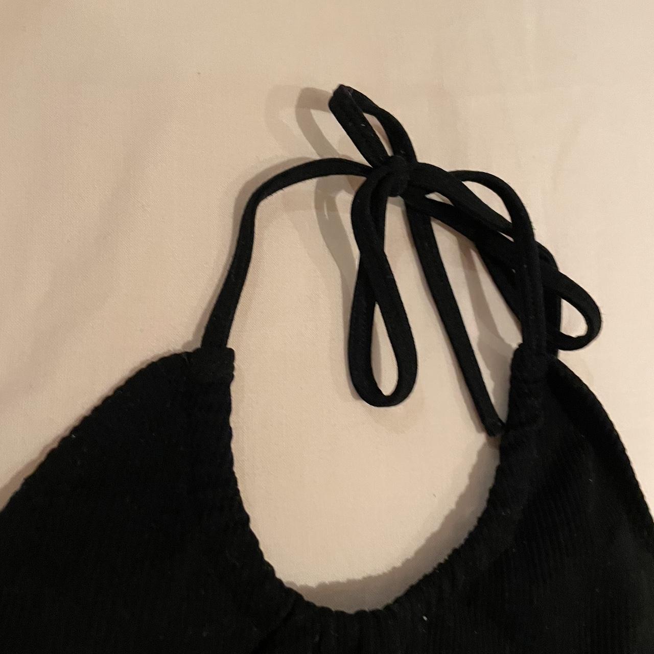 Black backless halter neck but can switch the... - Depop