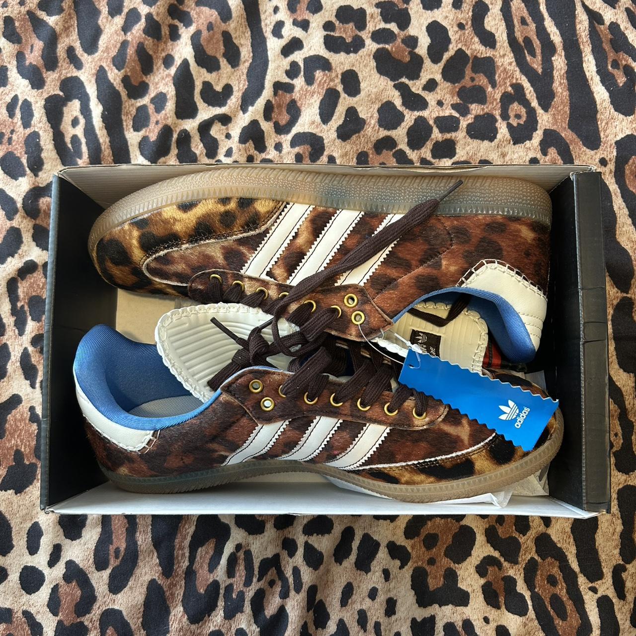 Leopard Print Sambas. Size 9, Never worn new with tags | Depop