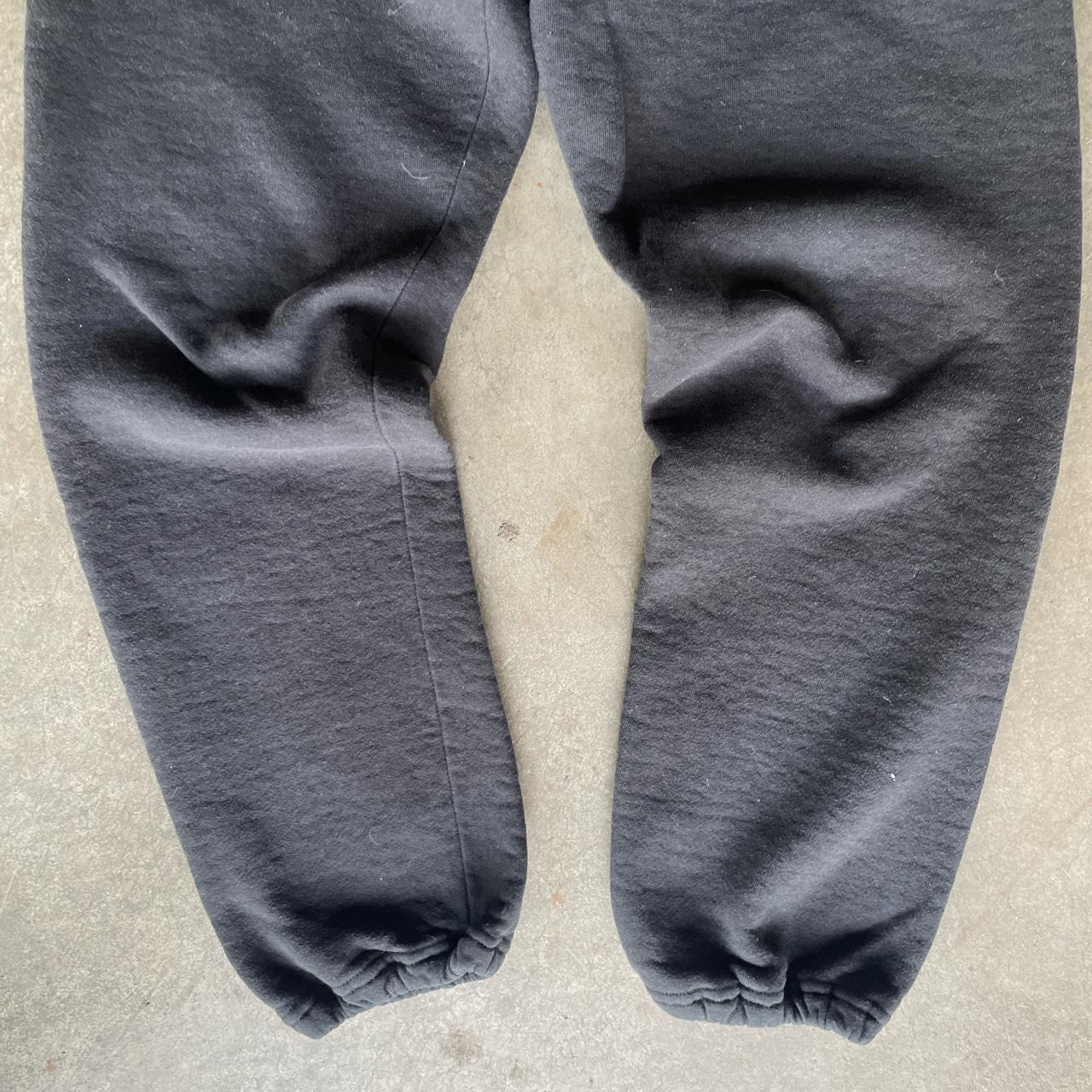 Sick faded 90s Russell black sweatpants. Super great... - Depop