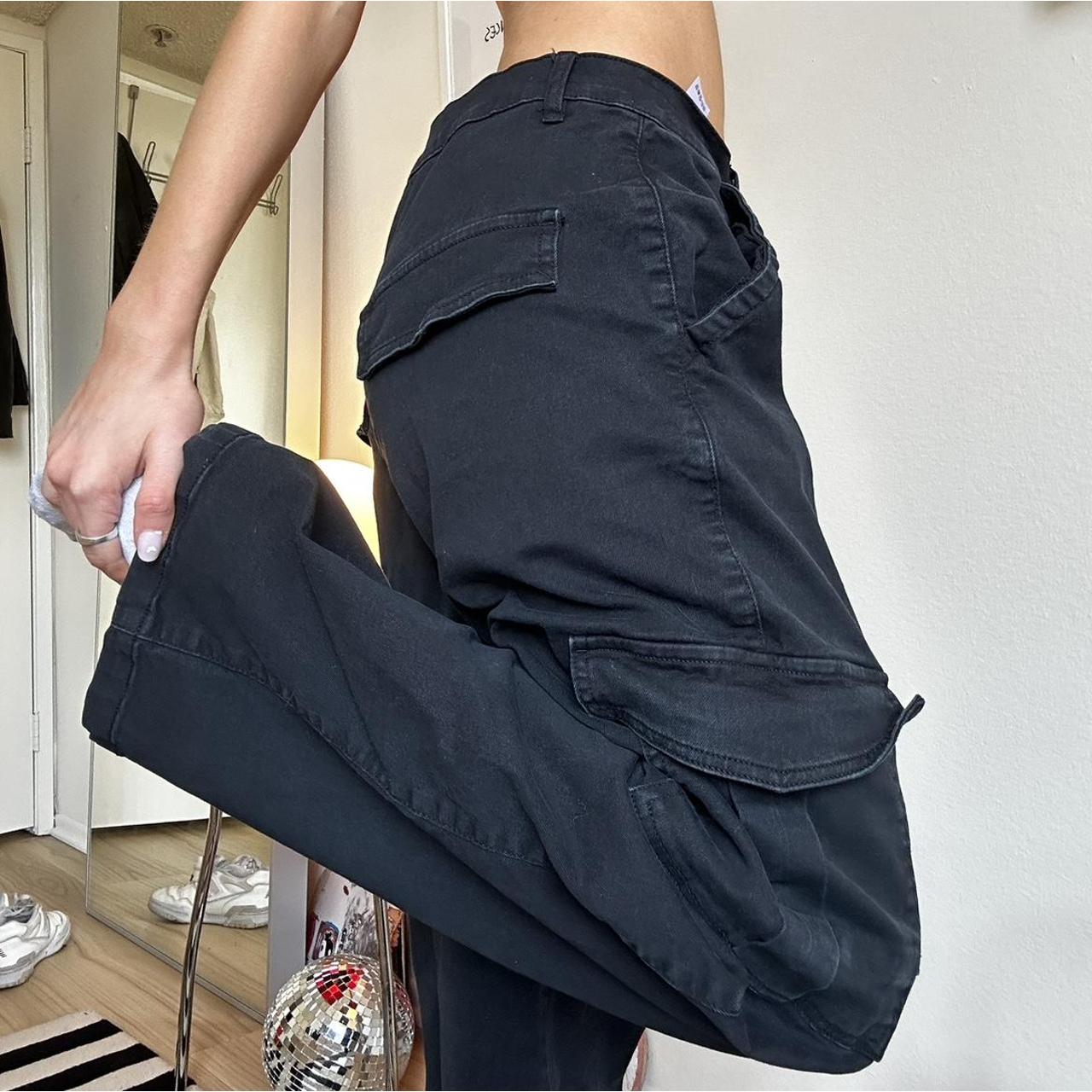 Garage black cargos. Great staple pant for all the... - Depop