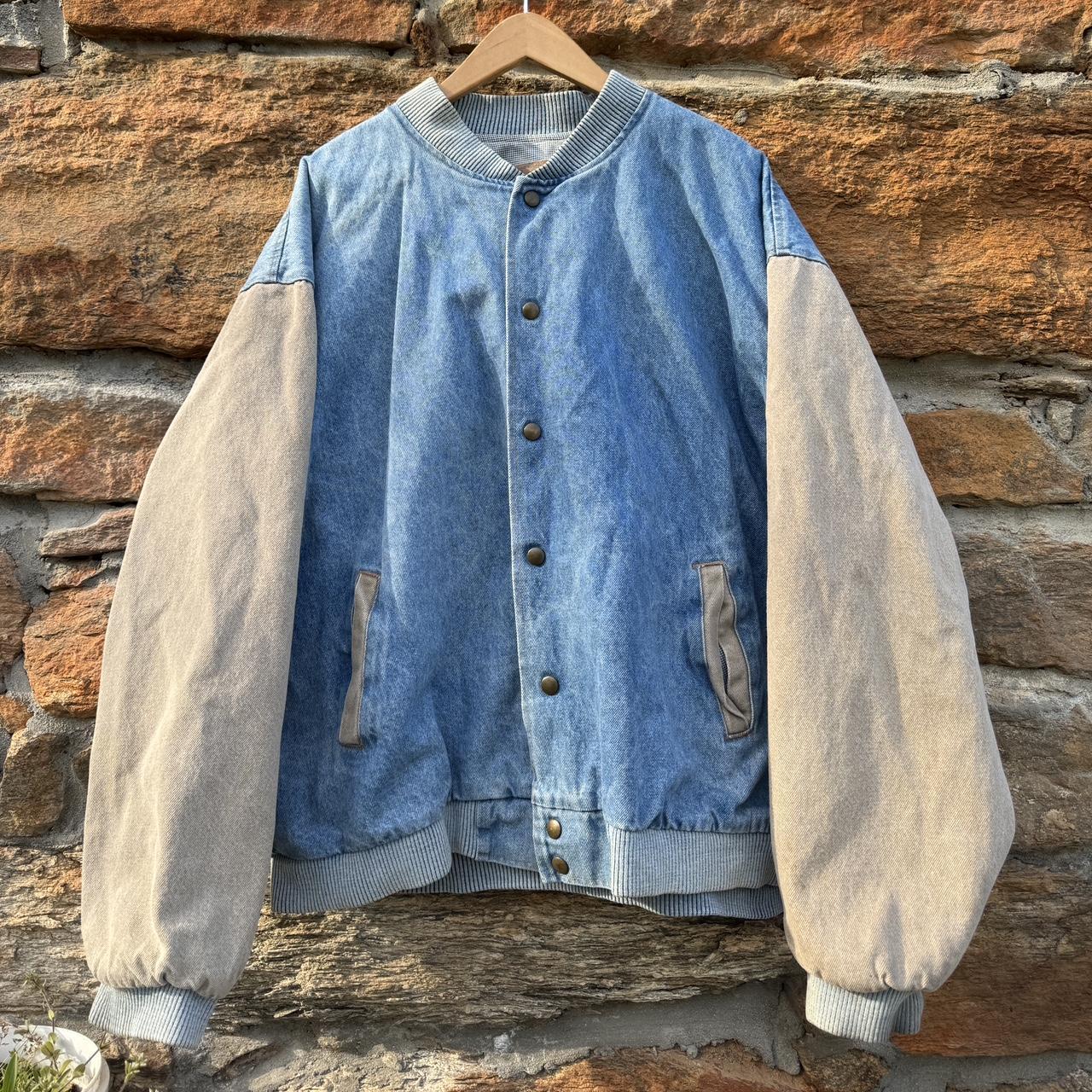 Denim two tone jacket great for... - Depop
