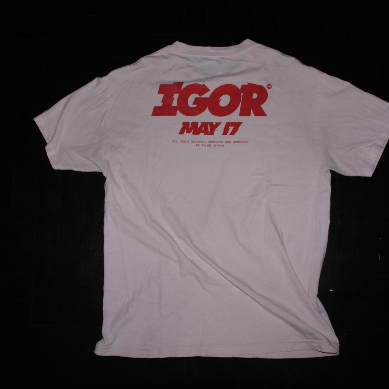 Tyler the creator IGOR tour tee, lightly dirty,... - Depop