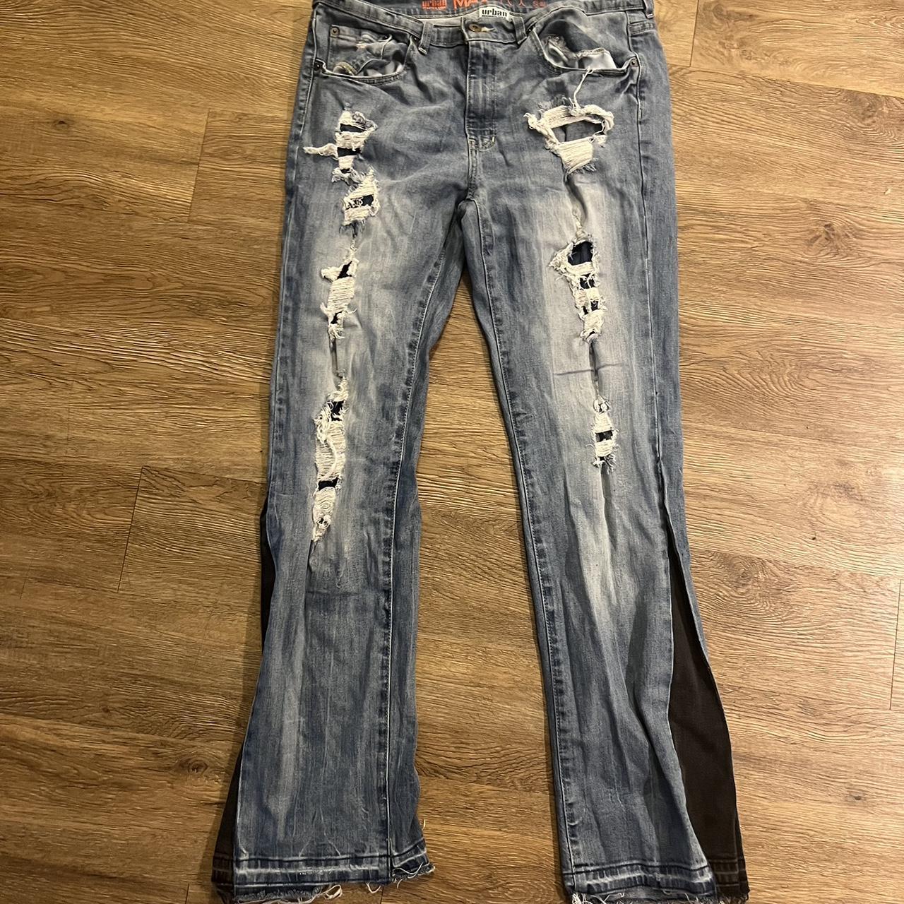 CUSTOM FLARED JEANS - Depop