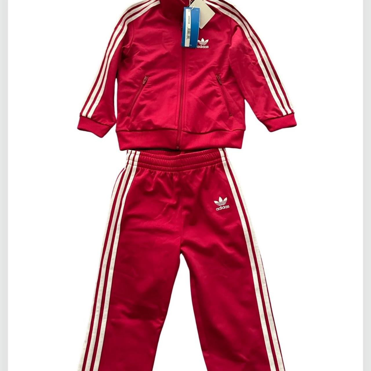 Adidas Firebird tracksuit - Size 4T - Depop