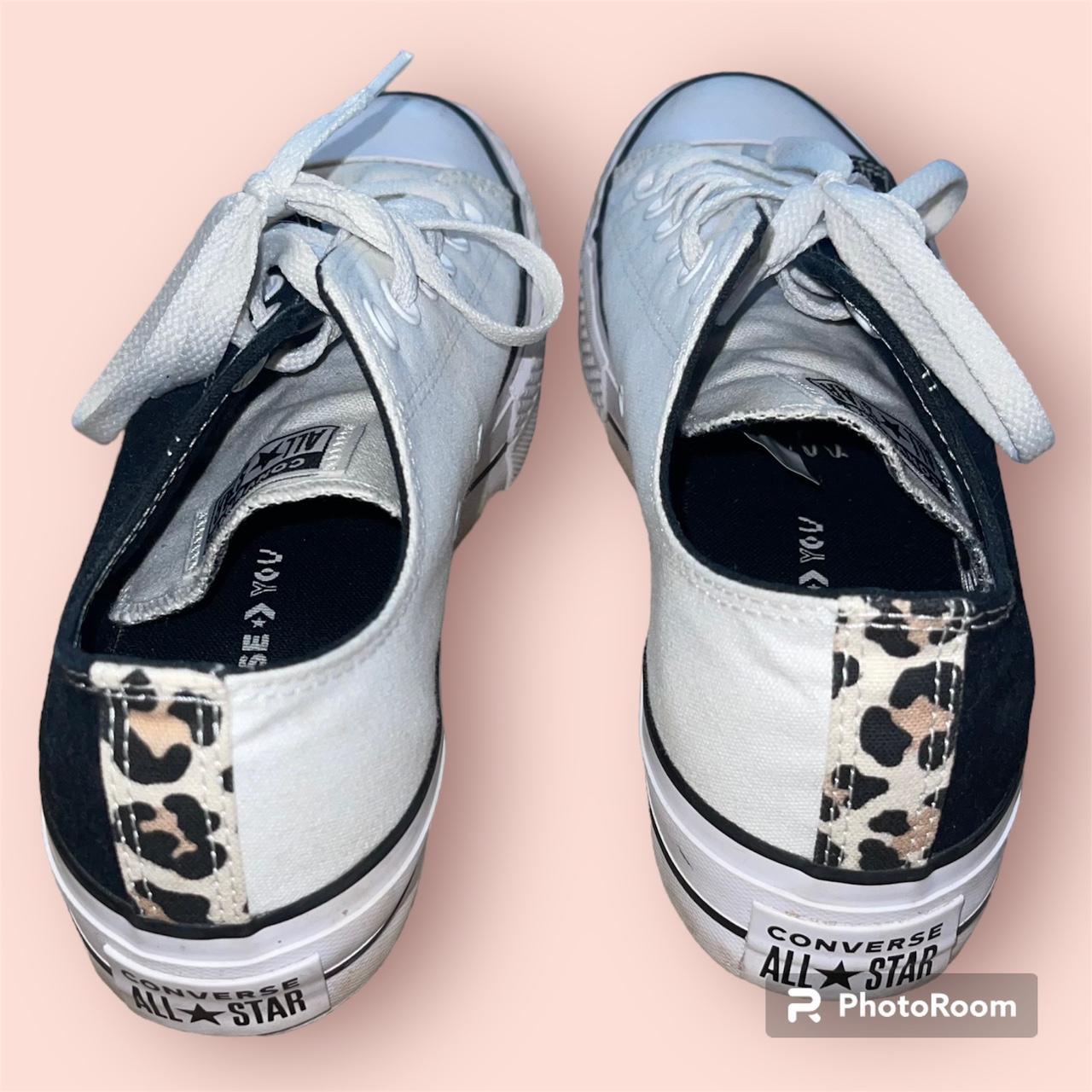 Custom Platform Split-Color Converse In great... - Depop