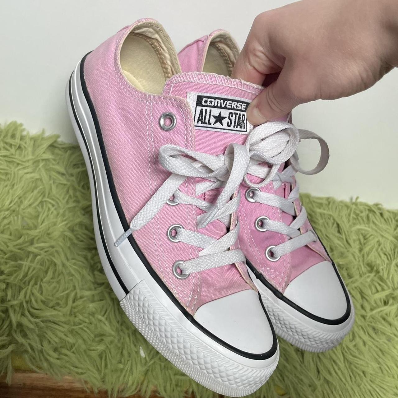 Converse bubblegum pink sneakers 💕 Absolutely love... - Depop