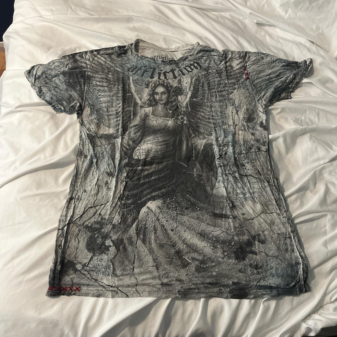 Affliction angel shirt So fire 🔥🔥🔥 2XL Must cop shi... - Depop