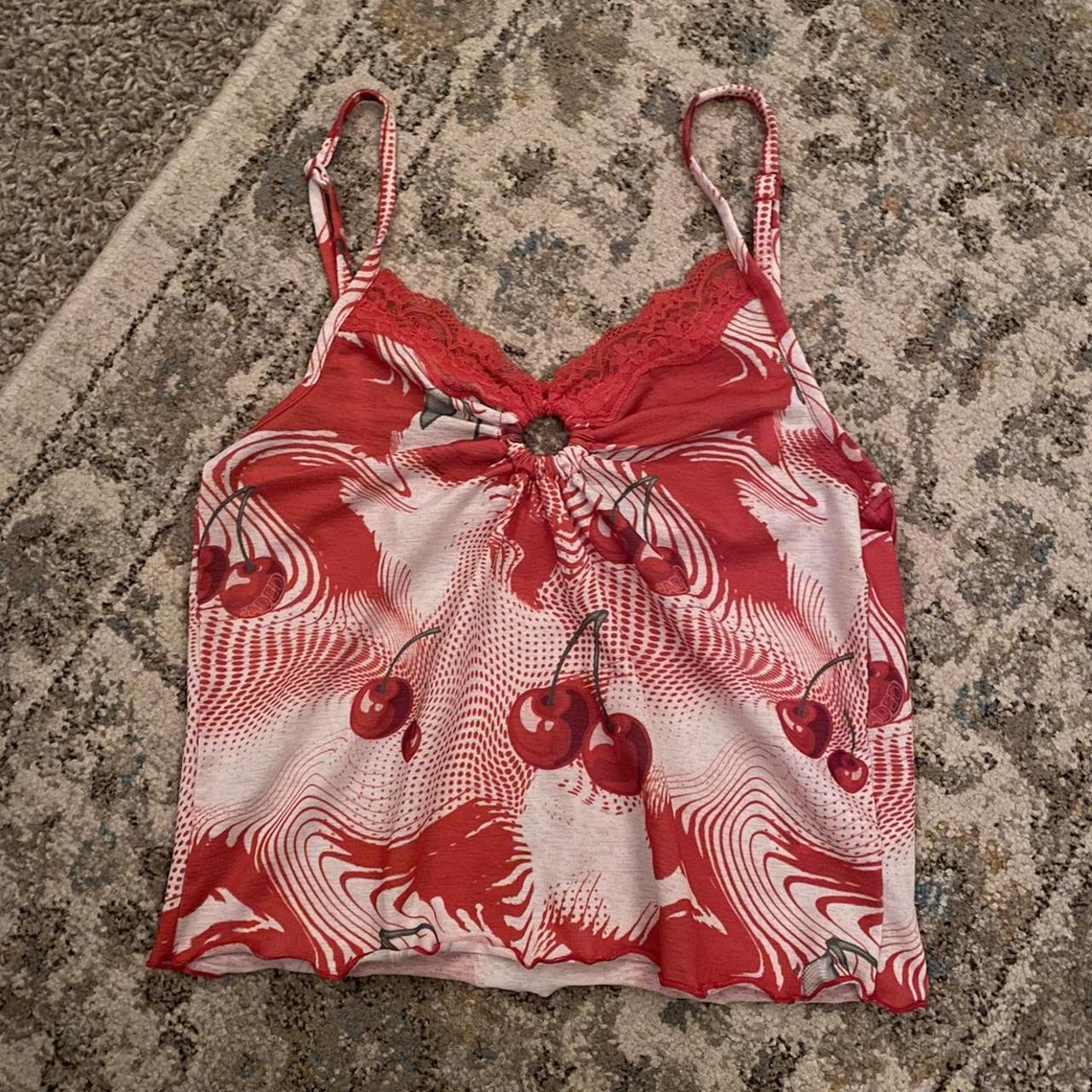 JADED LONDON cherry tank🍒 size 10 but runs... - Depop