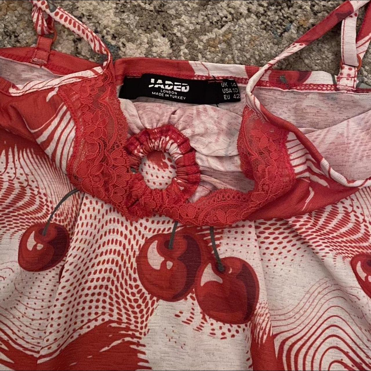 JADED LONDON cherry tank🍒 size 10 but runs... - Depop