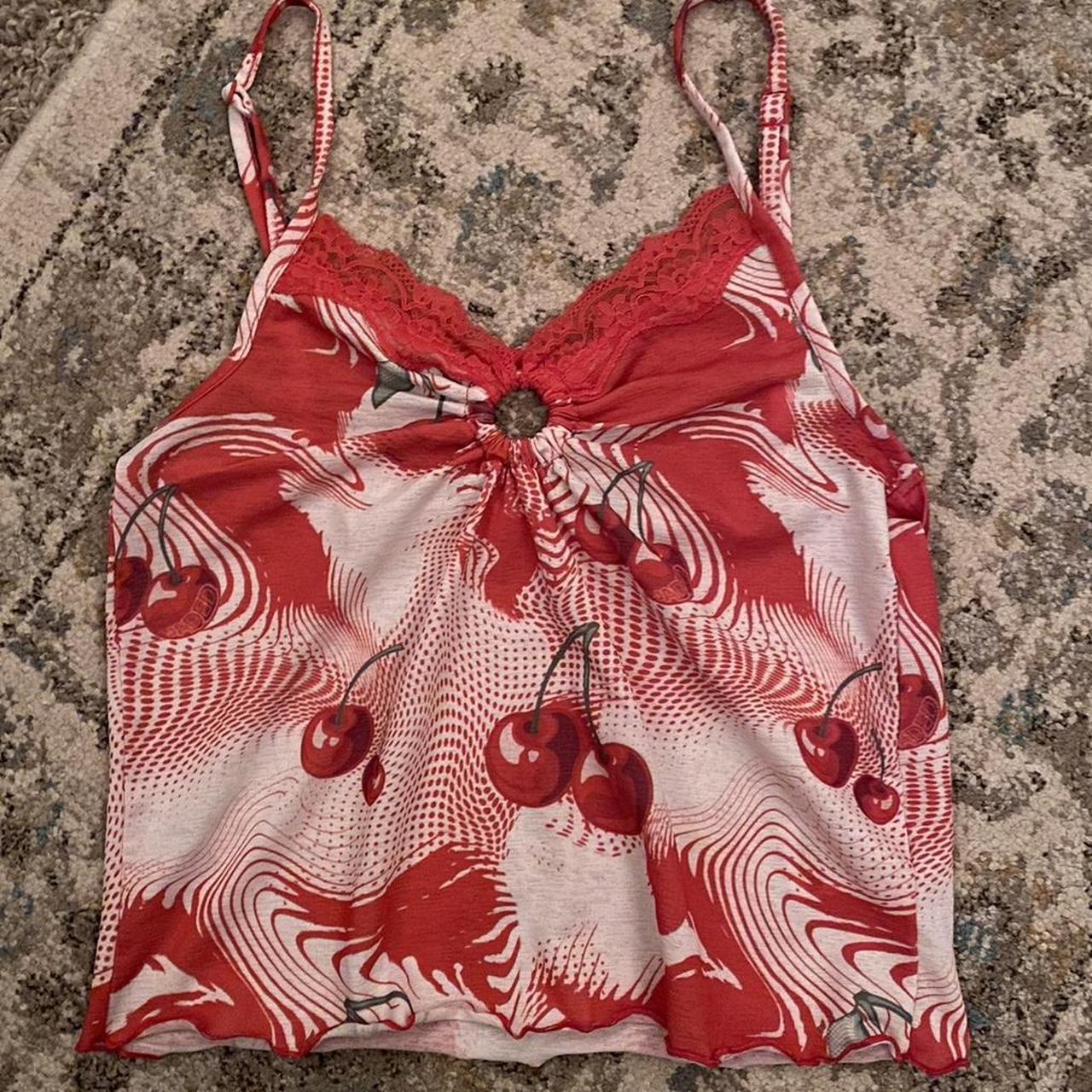 JADED LONDON cherry tank🍒 size 10 but runs... - Depop