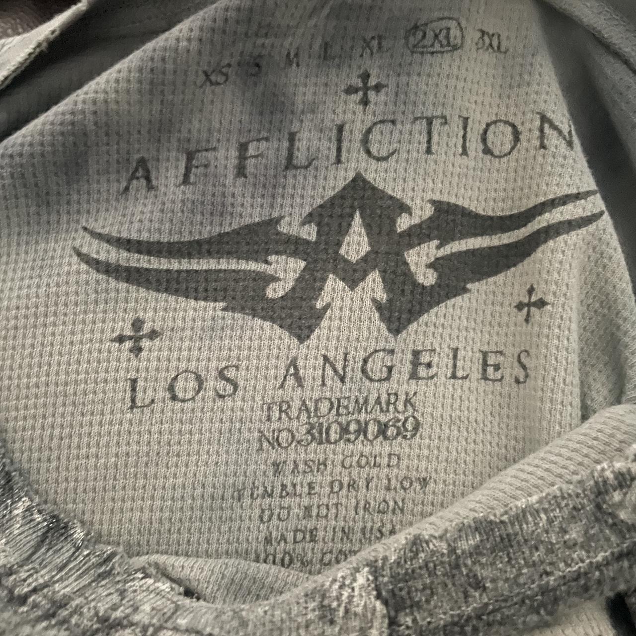 2xl long sleeve affliction shirt. In mint... - Depop