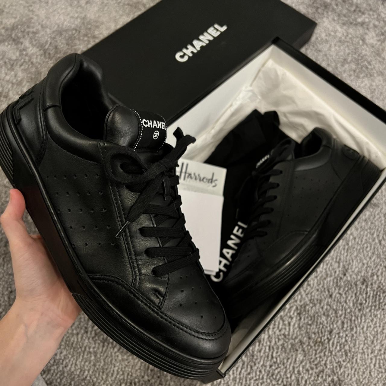 Chanel Men's Black Trainers | Depop