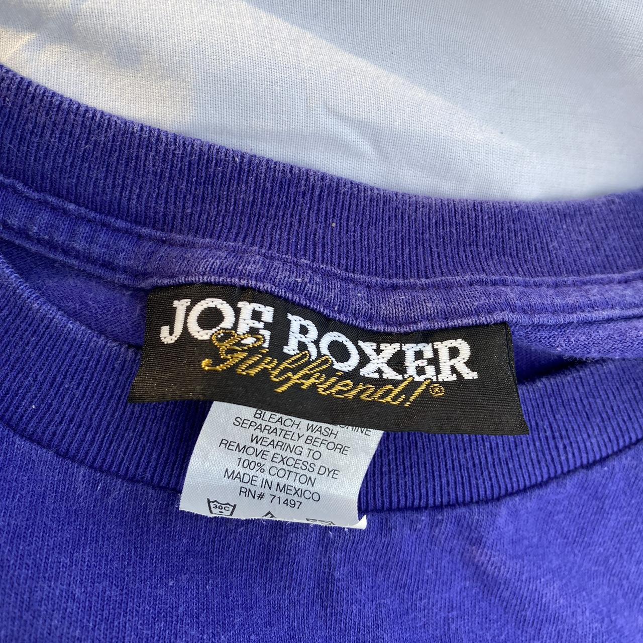 joe boxer girlfriend! vintage purple face t happy... - Depop