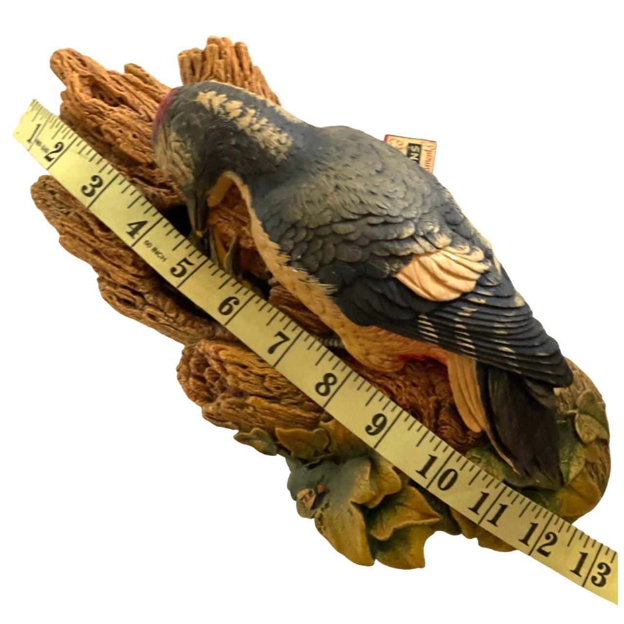 Bossons Chalkware Woodpecker and Chicks Wall Hanging... - Depop