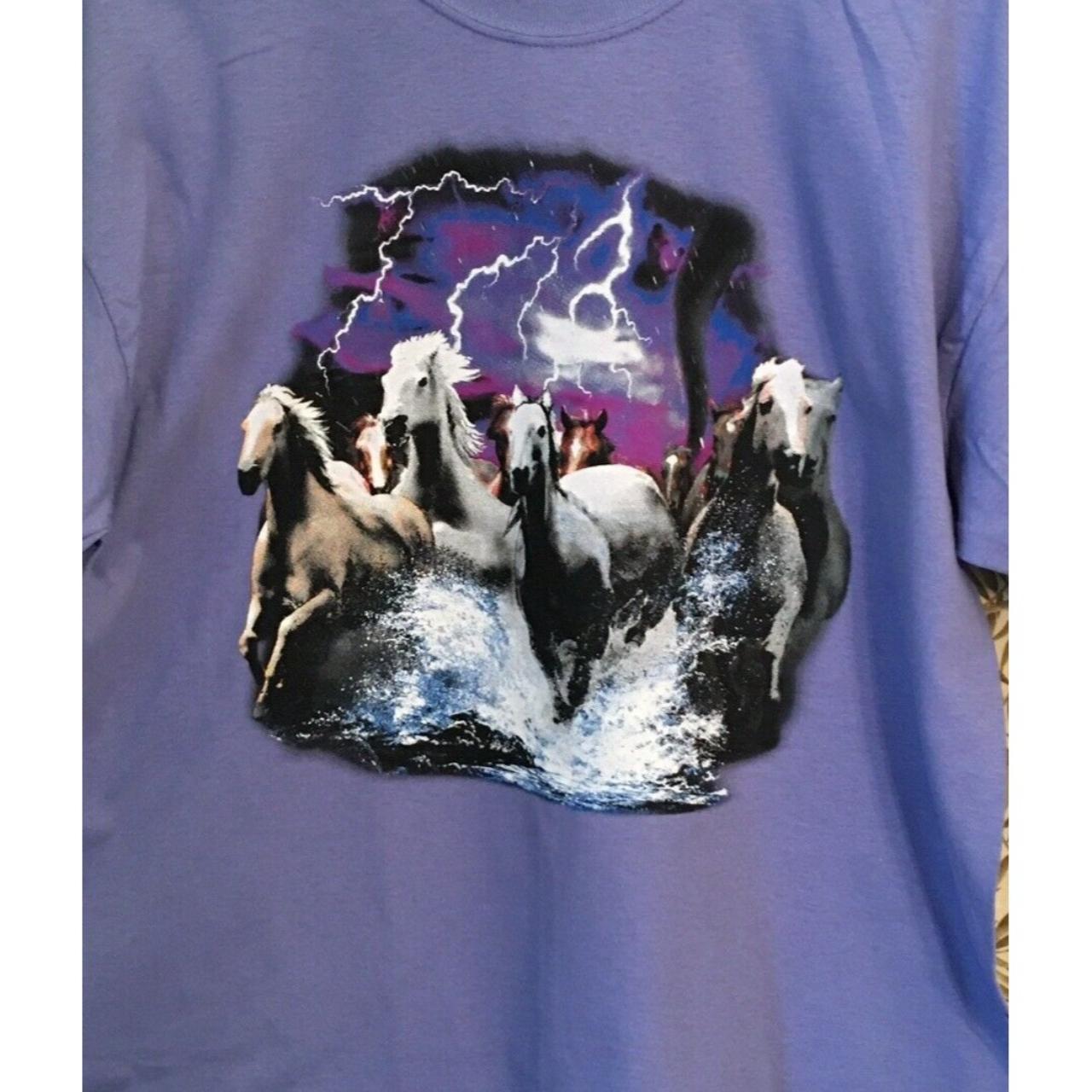 T Shirt Wild Horse Stampede Standard Unisex Size... - Depop