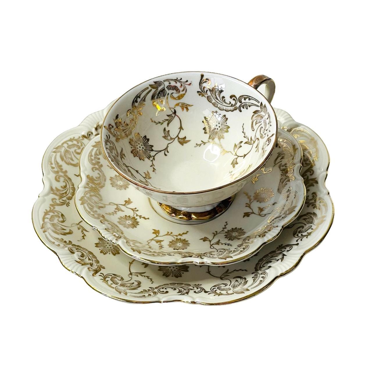 Vintage Teacup, Saucer & Dessert Pate Set Johann... - Depop