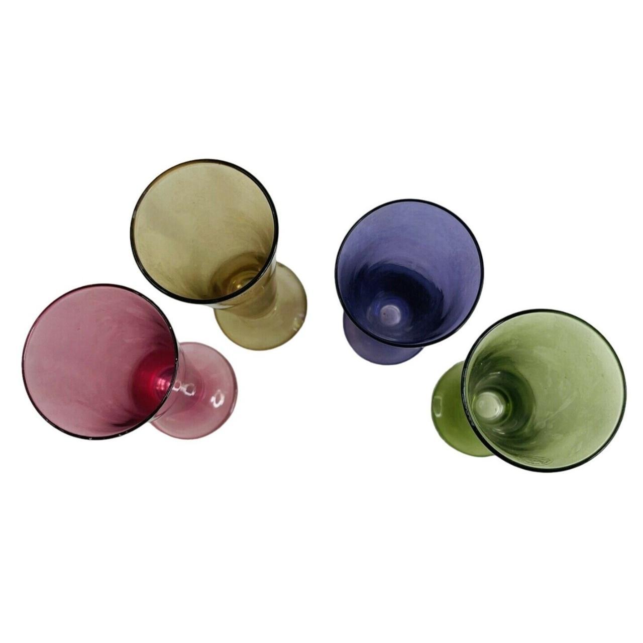 Lenox Non-Lead Crystal Gem Color Cordial Glass Set.... - Depop