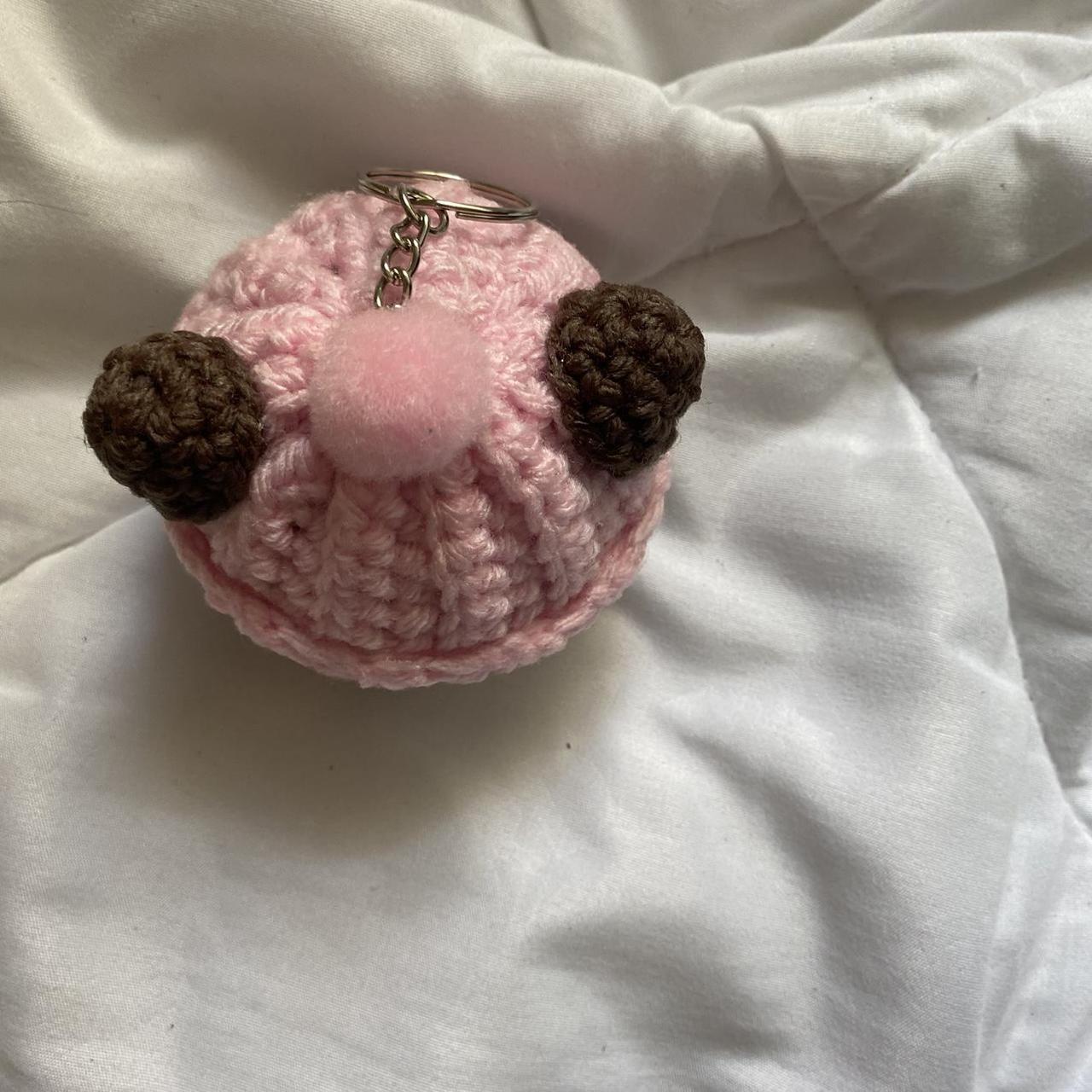 Richer bear beanie keychain 🌸 Handmade by me!!!!... - Depop