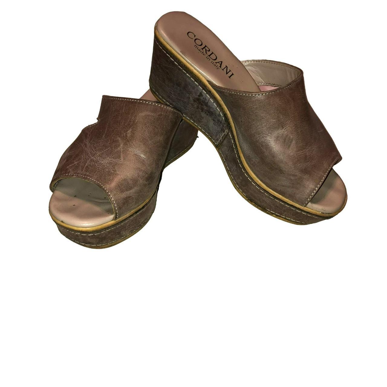 CORDANI PLATFORM SLIDE SANDALS SIZE 36 KELPER WEDGE... - Depop