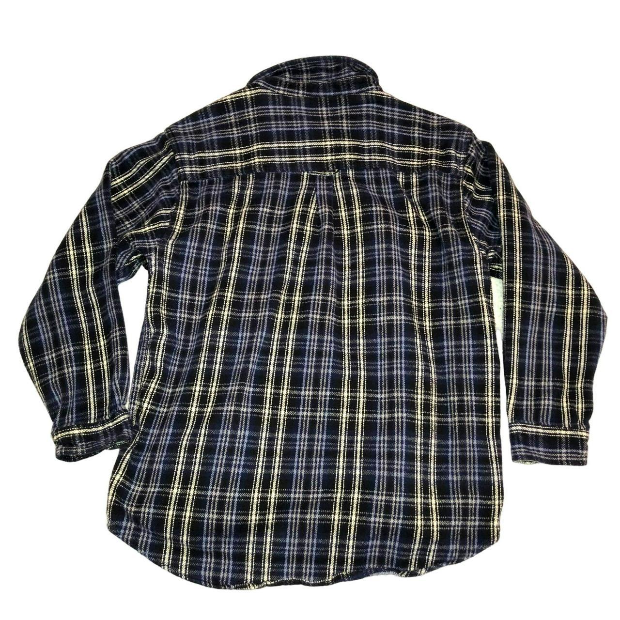 Men's Blue and Black Shirt | Depop