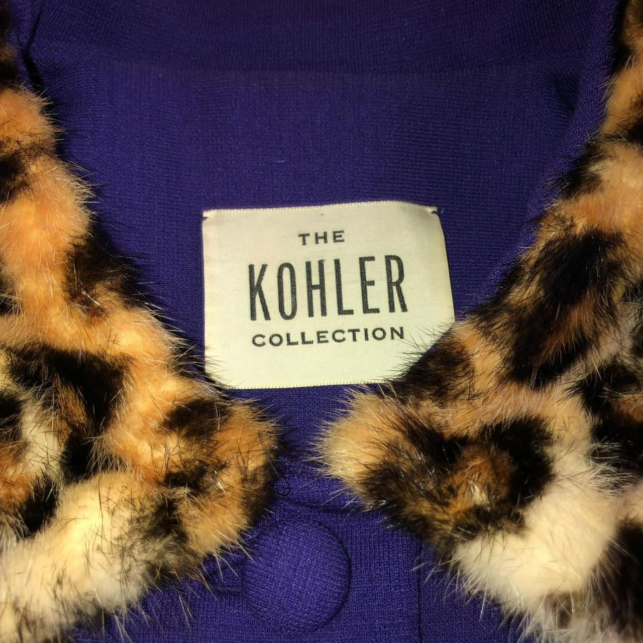 THE KOHLER COLLECTION CROPPED COAT SIZE L PURPLE... - Depop