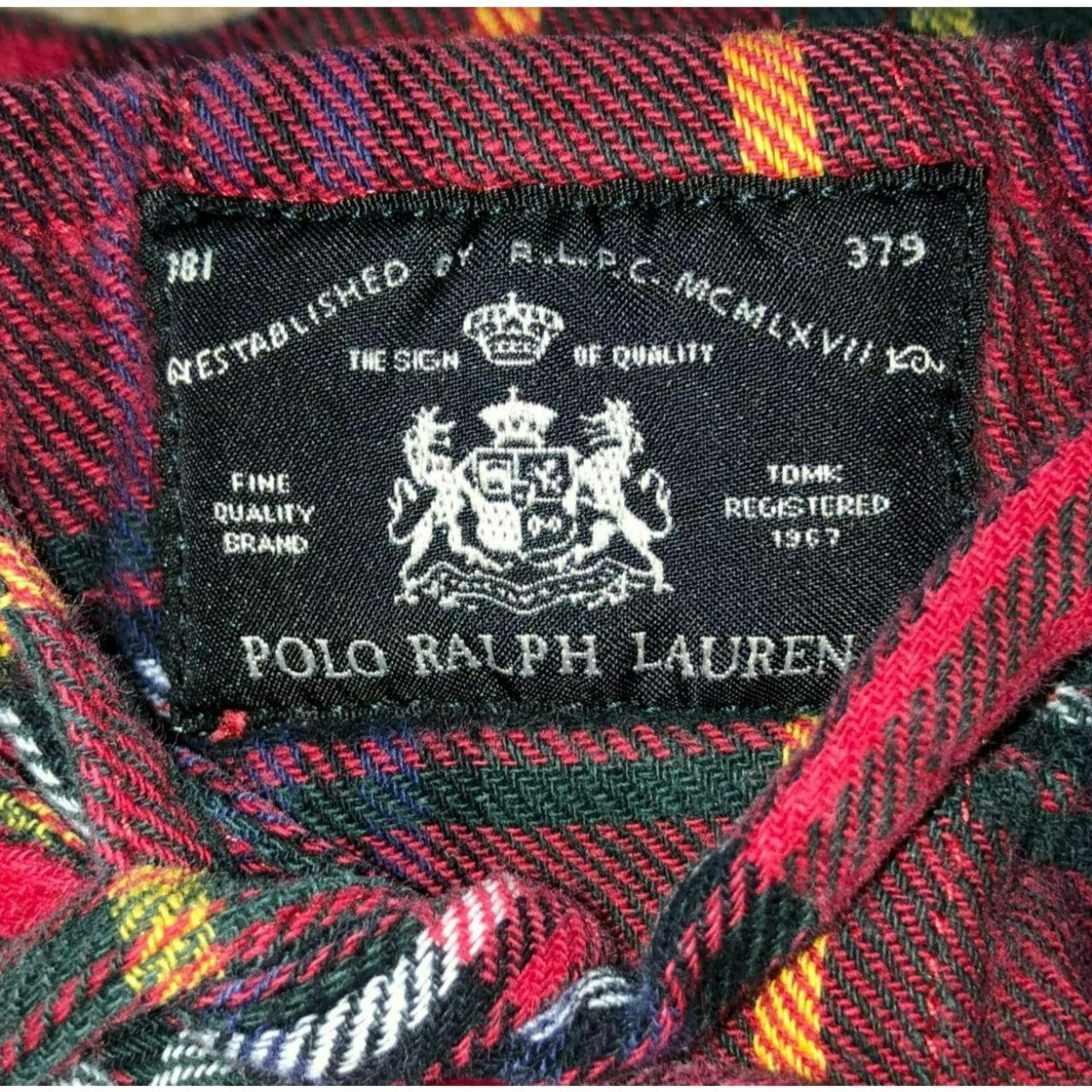 POLO RALPH LAUREN PAJAMA PANTS SZ L RED PLAID... - Depop