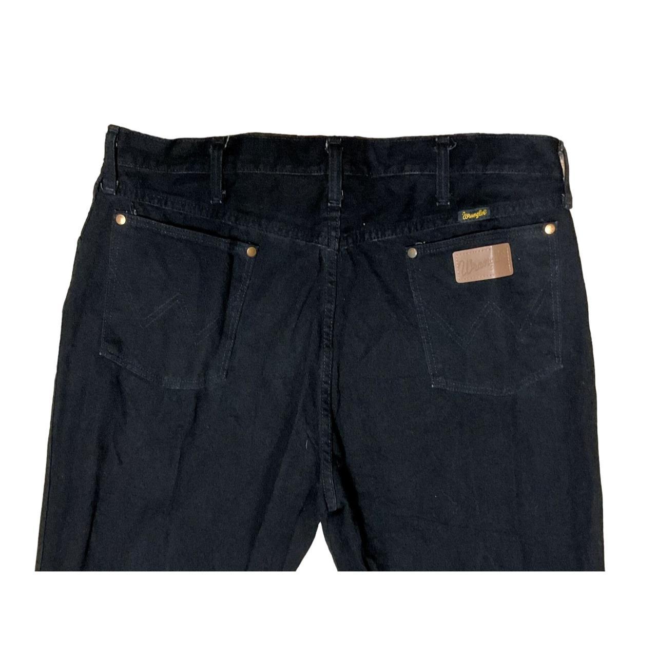 VTG WRANGLER COWBOY CUT JEANS SIZE 40 X 34 BLACK... - Depop