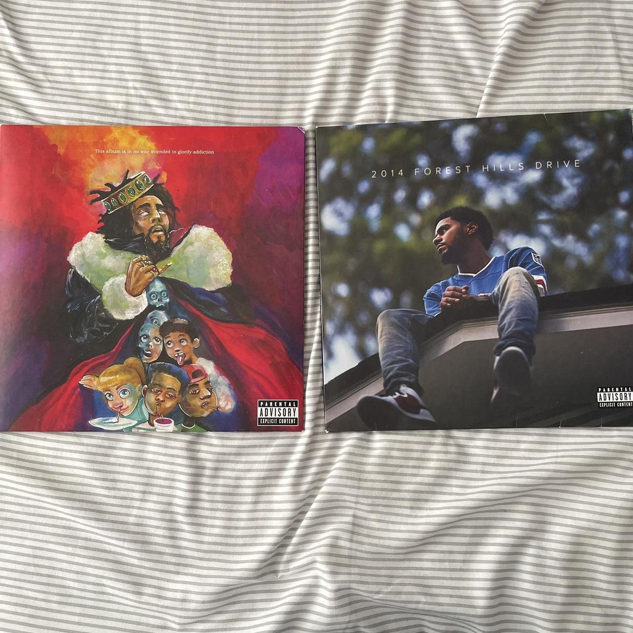 J Cole vinyl bundle slight damage on both vinyls... - Depop
