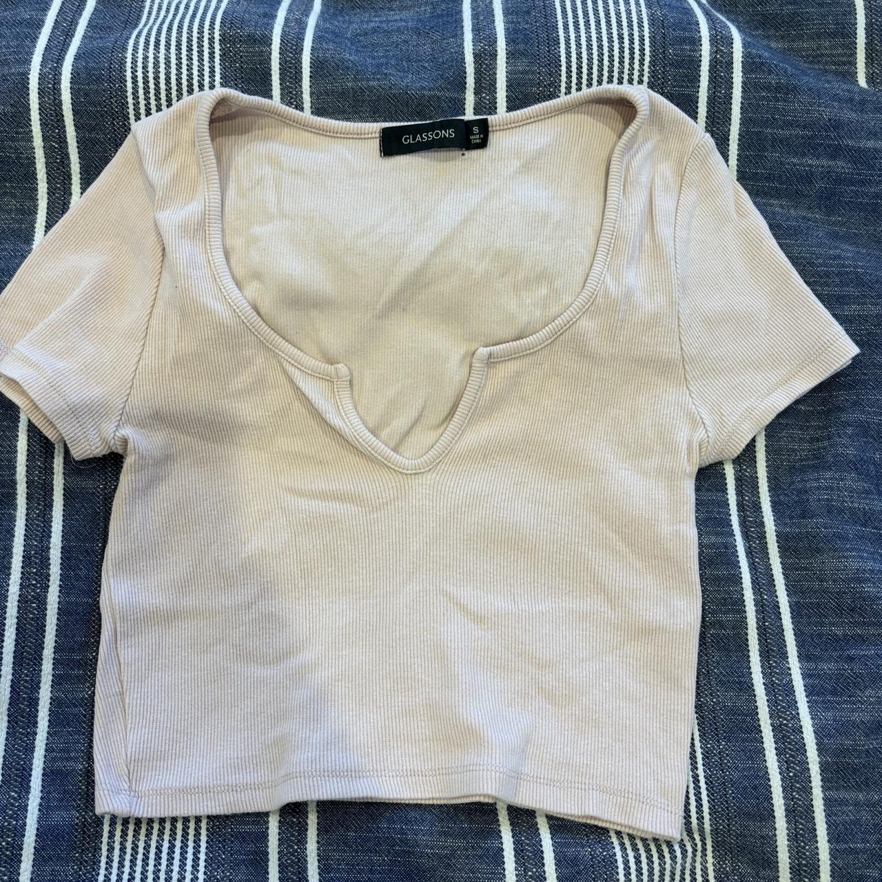 cute pink glassons top i’ve over worn it | Depop
