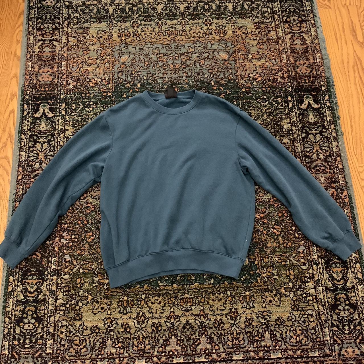 H&M dark blue crew neck Super soft Awesome color - Depop