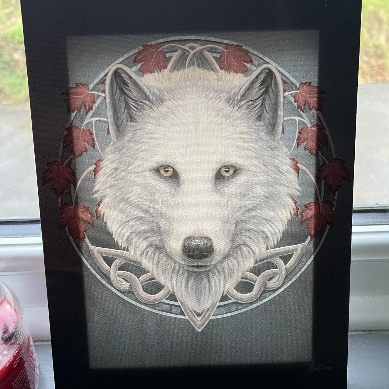 Lisa Parker wolf wall art on canvas #wolf... - Depop
