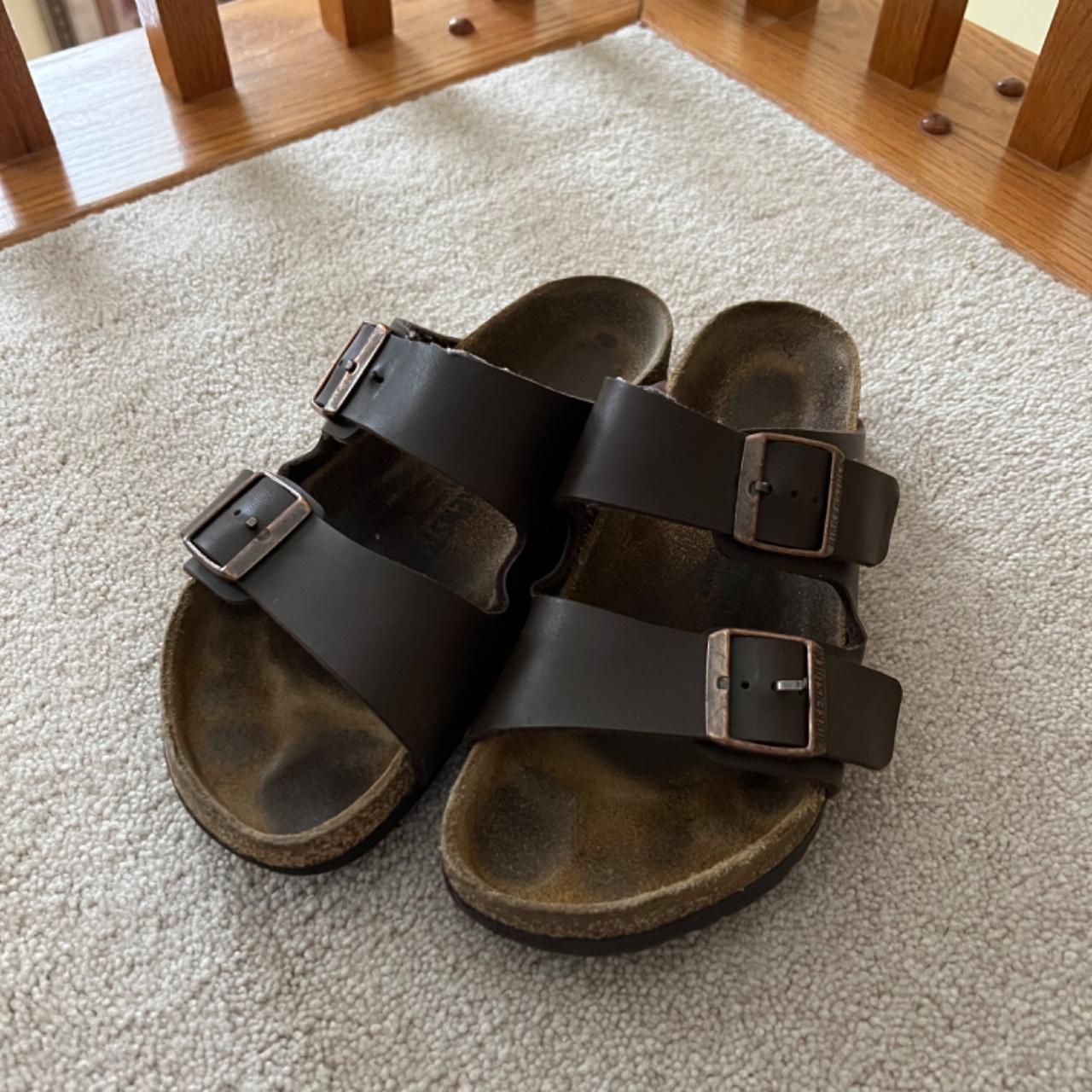 Birkenstock Mens Brown Sandals Depop