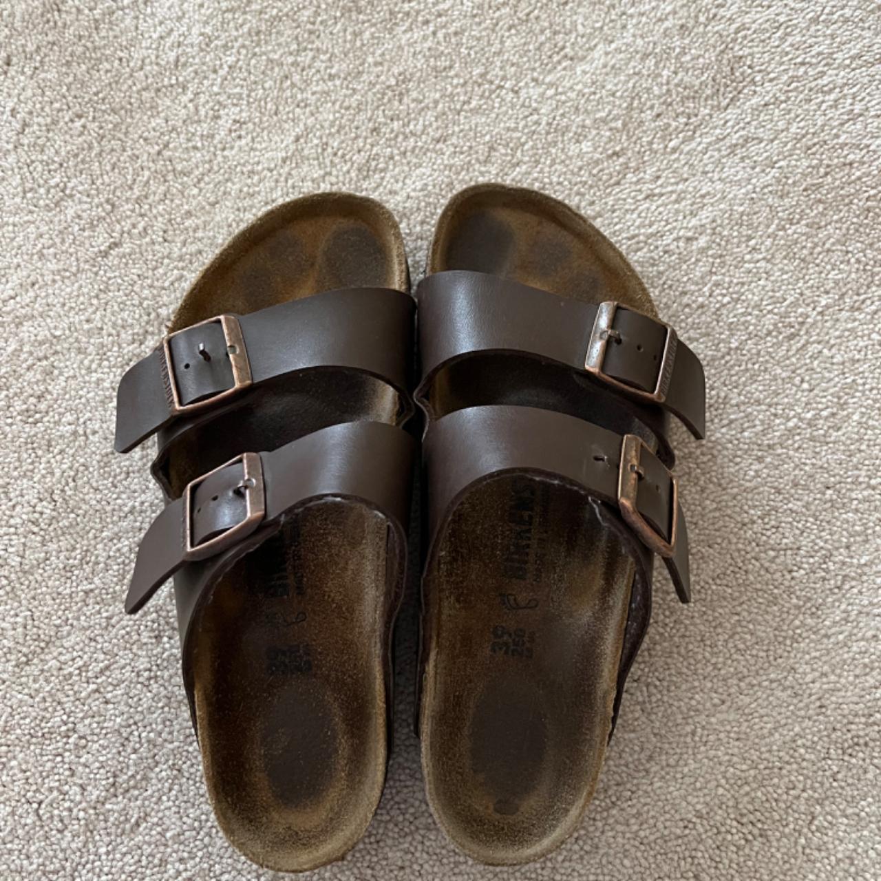 Birkenstock Mens Brown Sandals Depop