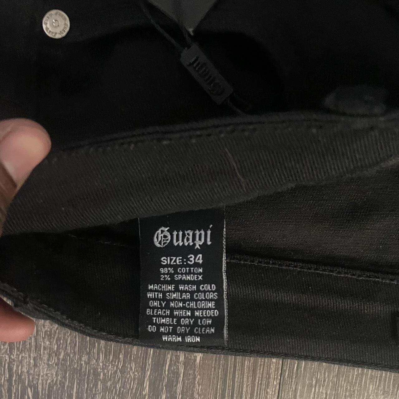 Black stacked Guapi jeans Barely worn Size... - Depop