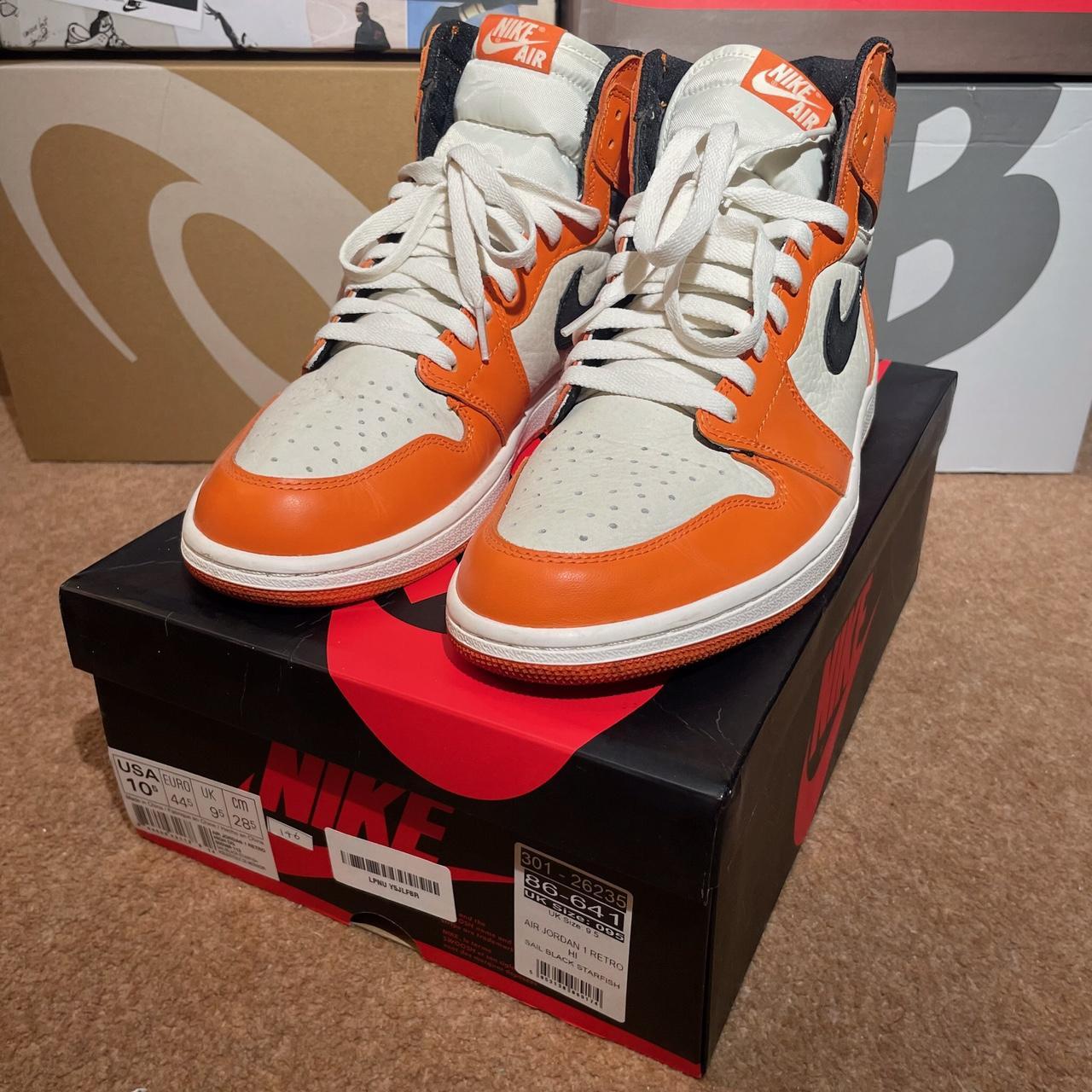 Nike Air Jordan 1 Reverse Shattered Backboard Orange... - Depop