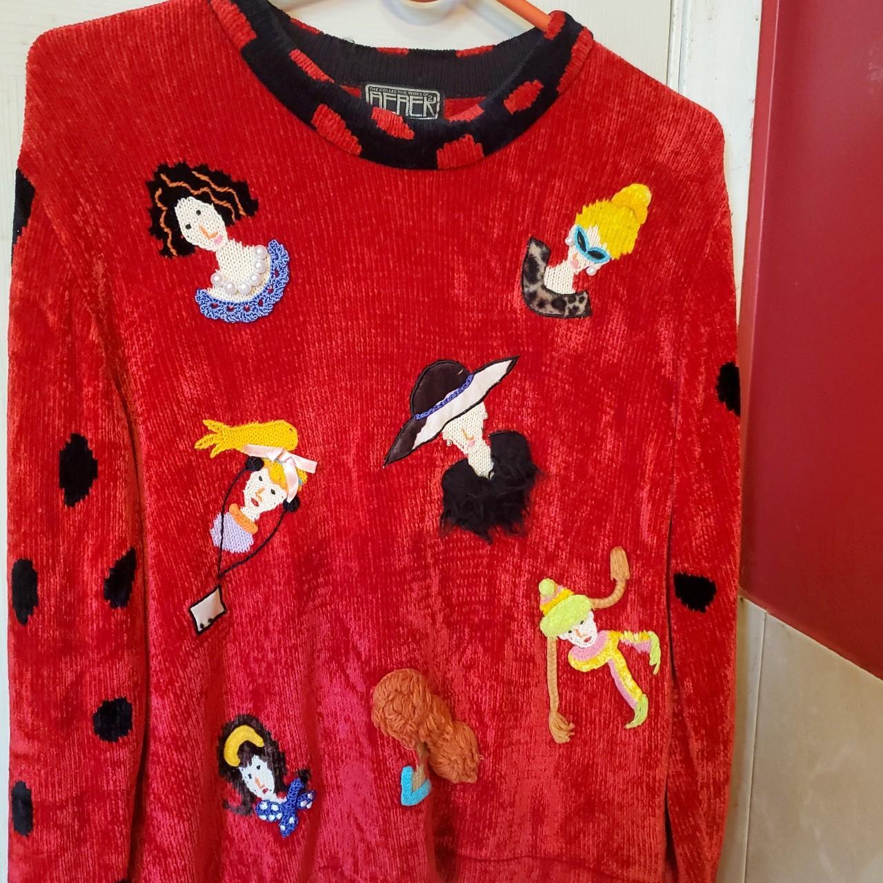 Vintage Berek Decorated Women's Sweater. Large. - Depop